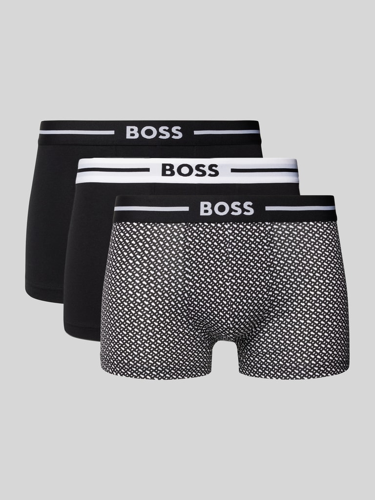 BOSS Trunks mit elastischem Logo-Bund im 3er-Pack (black) online kaufen
