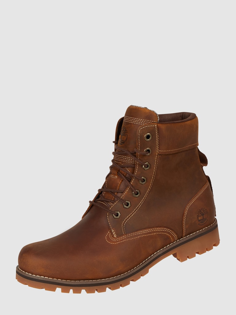 Timberland Lederboots mit Logo-Details (mittelbraun) online kaufen