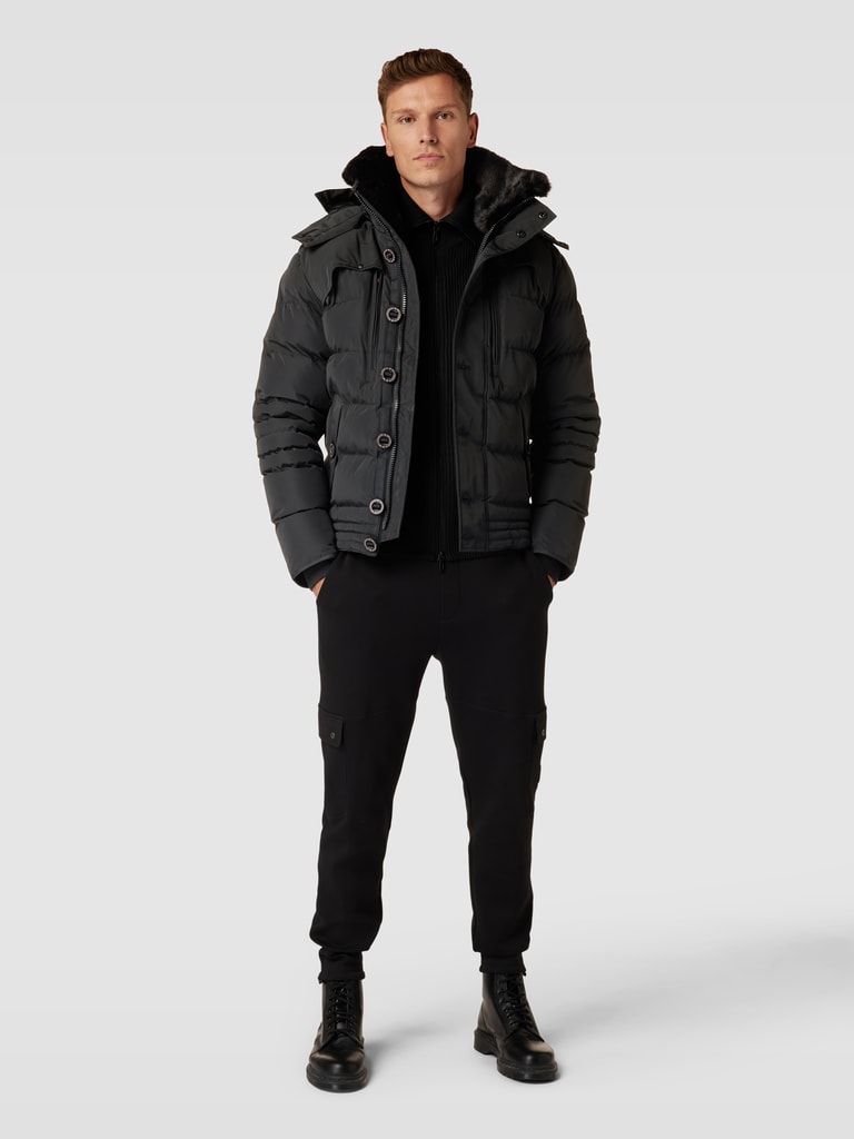 Wellensteyn Gewatteerd jack met ritszakken in zwart online kopen | P&C