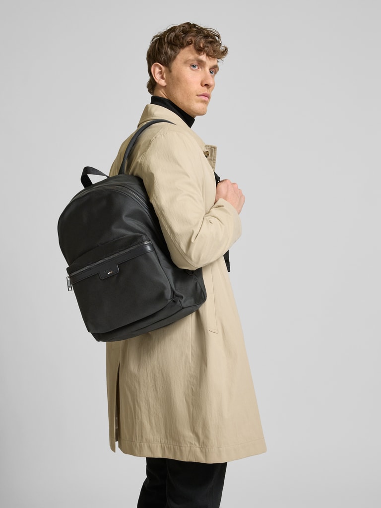 BOSS Rucksack mit Label-Badge Modell 'Ray' (black) online kaufen