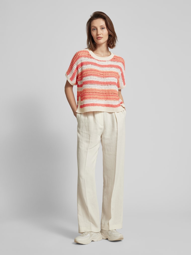 OPUS Strickpullover mit 1/2-Arm Modell 'Punissa' (koralle) online kaufen