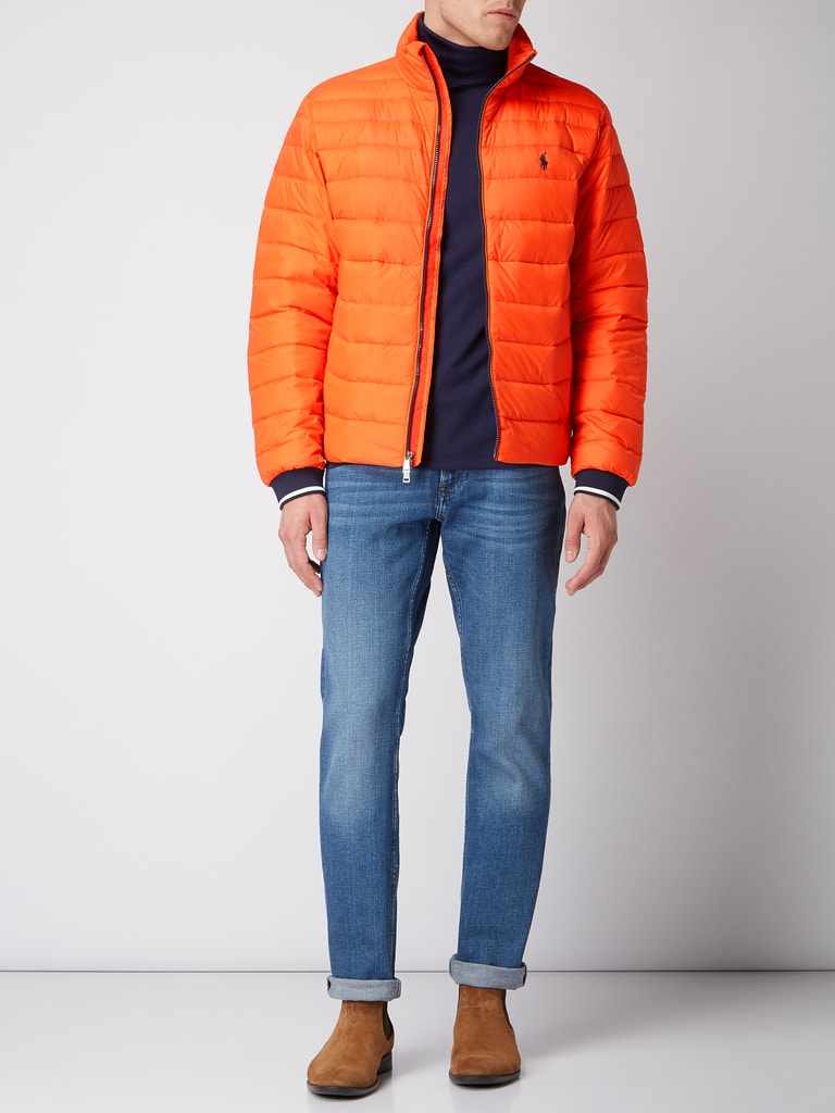 Polo Ralph Lauren Daunenjacke mit Reißverschlusstaschen (orange) online ...