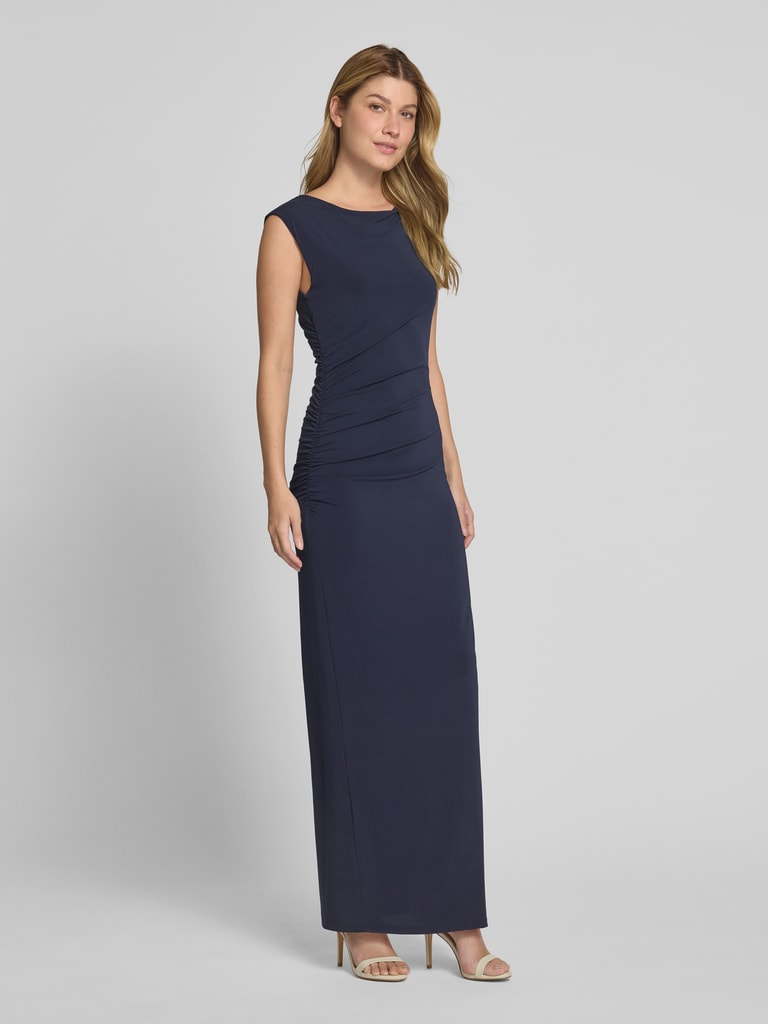 GUIDO MARIA KRETSCHMER WOMAN Abendkleid mit seitlicher Raffung Modell 'Gina' (dunkelblau) online ...