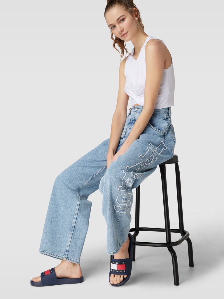 Tommy Jeans Slides mit Label-Details (ocean) online kaufen