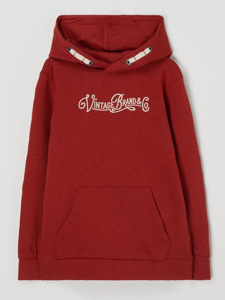 Name It Hoodie mit Stickerei (rostrot) online kaufen
