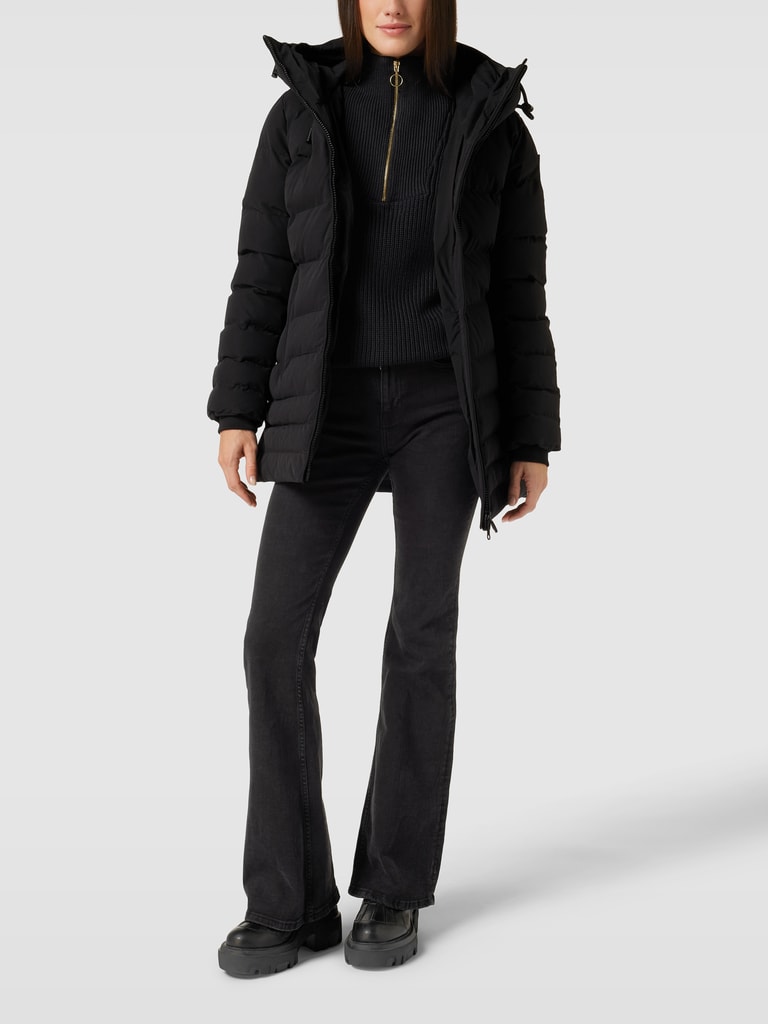 Wellensteyn Regular fit gewatteerd jack met capuchon, model 'CORDOBA' in zwart online kopen | P&C