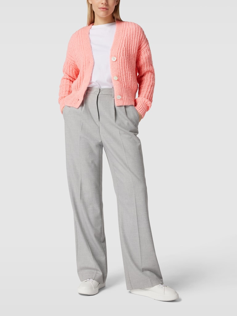 Rich & Royal Gebreid jack met V-hals in roze online kopen | P&C