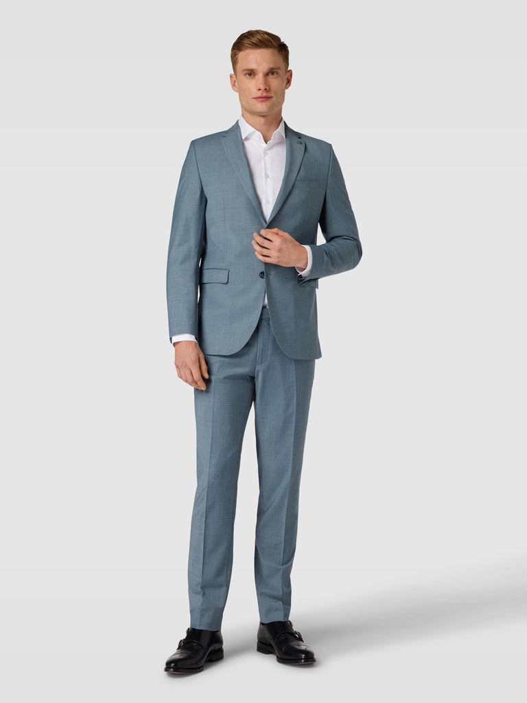 CG - Club of Gents Stoffhose mit Bügelfalten Modell 'Cole' (rauchblau ...