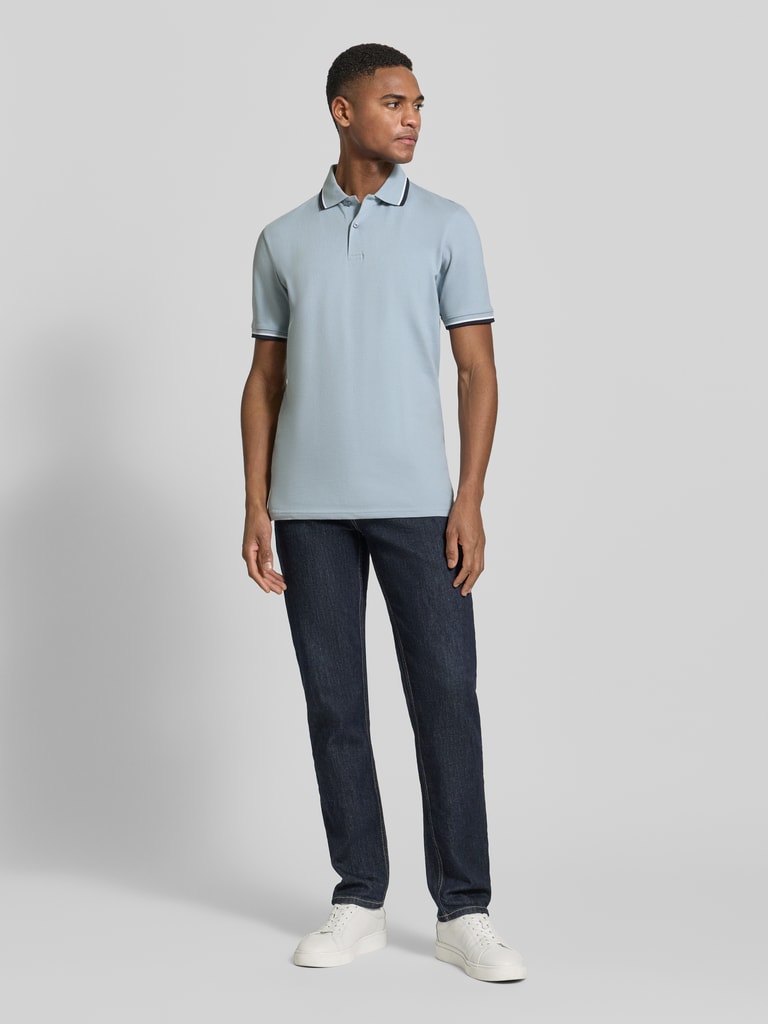 SELECTED HOMME Slim fit poloshirt van Mix van biologisch katoen Model ...