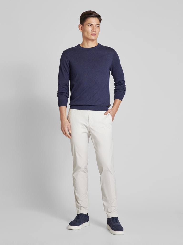 Hiltl Regular Fit Chino mit Bundfalten Modell 'Tarent' (silber) online ...