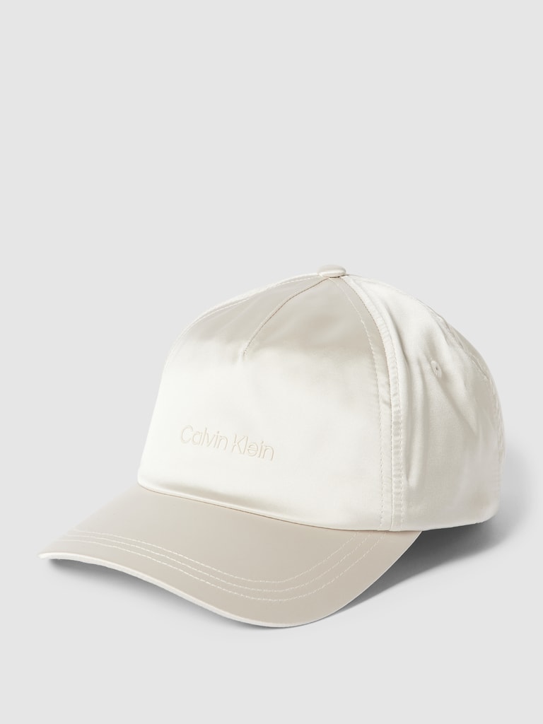 CK Calvin Klein Base Cap in Seiden-Optik (offwhite) online kaufen
