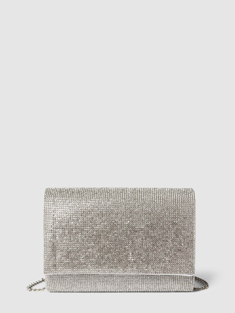 Jake*s Cocktail Clutch mit Allover-Ziersteinbesatz (silber) online kaufen