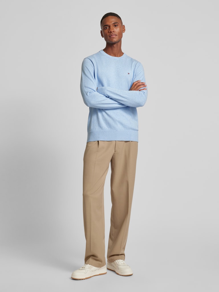 Tommy Hilfiger Regular Fit Strickpullover aus Baumwoll-Kaschmir-Mix ...