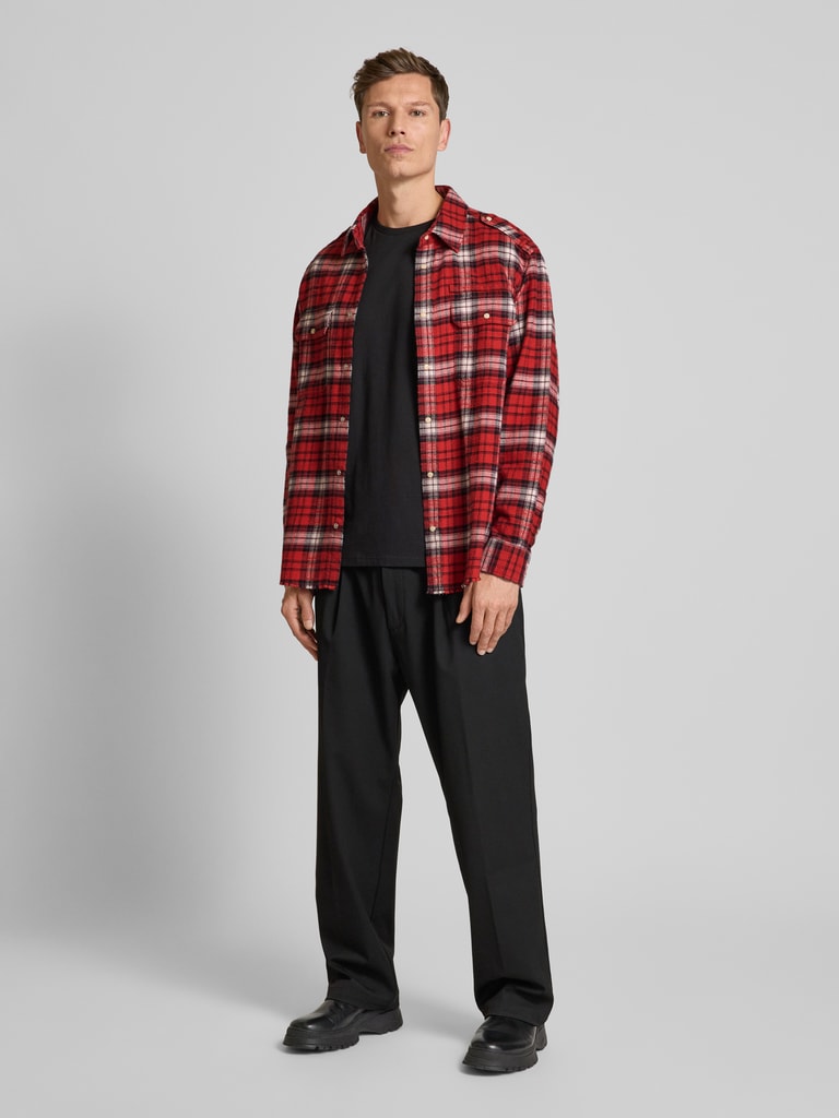 The Kooples Regular Fit Freizeithemd mit Kentkragen (rot) online kaufen