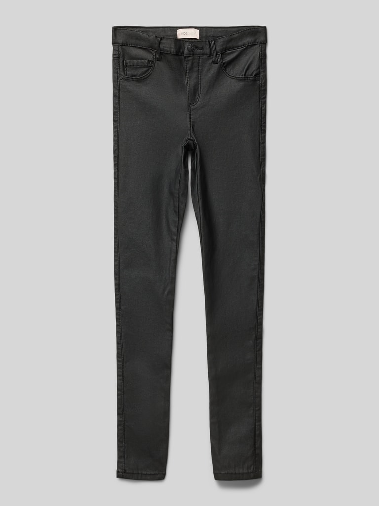 Only Skinny Fit Jeans mit Label-Patch Modell 'ROYA' (black) online kaufen