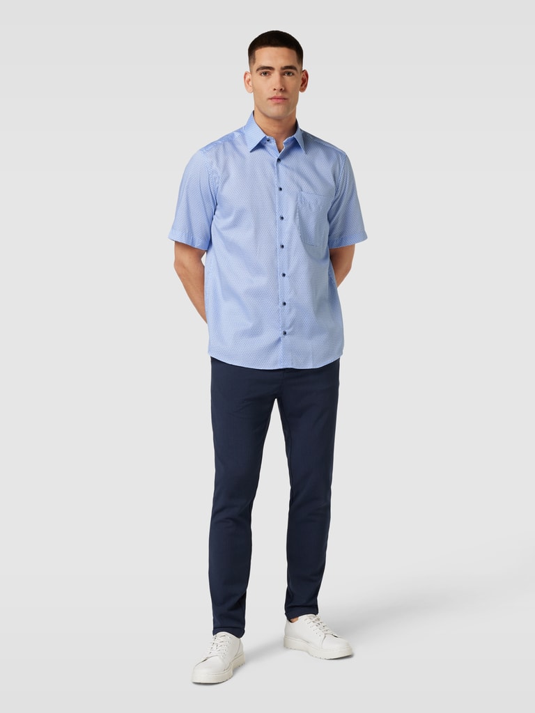 ETERNA Business-Hemd mit Allover-Muster (bleu) online kaufen