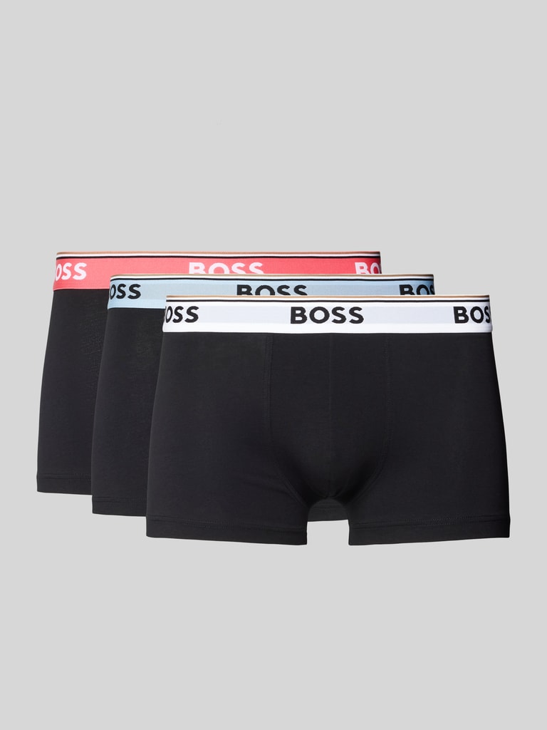BOSS Trunks mit elastischem Logo-Bund im 3er-Pack (black) online kaufen