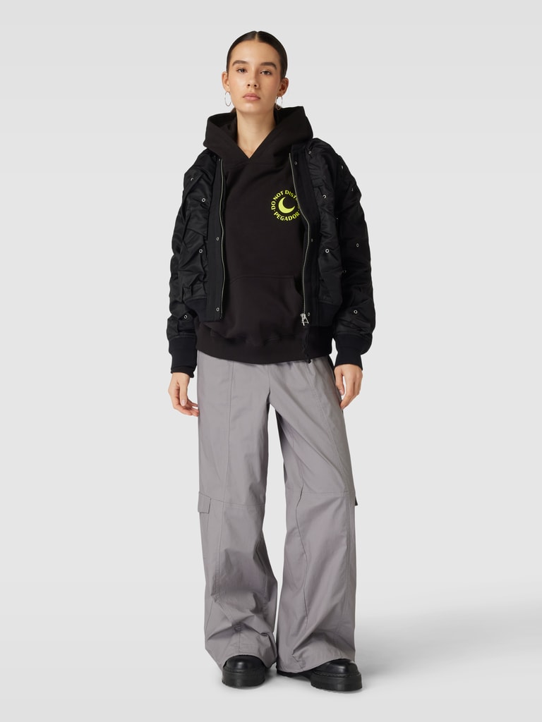 Pegador Oversized hoodie met logoprint, model 'EKNE' in zwart online ...