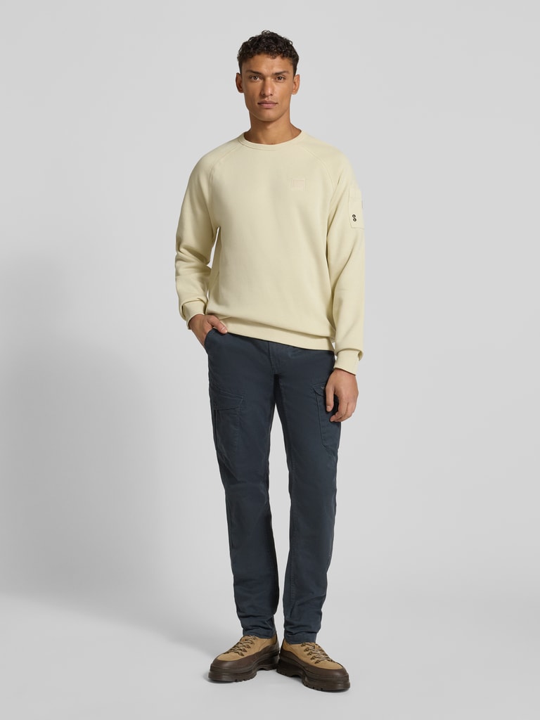 PME Legend Sweatshirt mit Label-Patch (offwhite) online kaufen