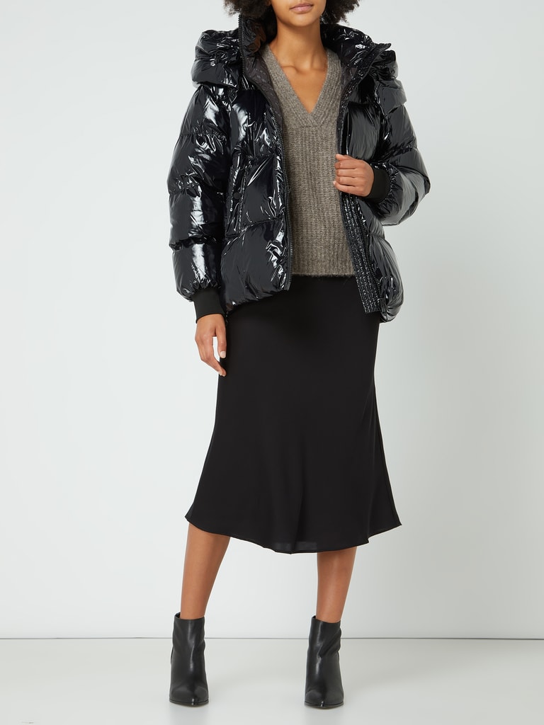 Weekend Max Mara Gewatteerd jack in laklook, model 'Gala' in zwart ...