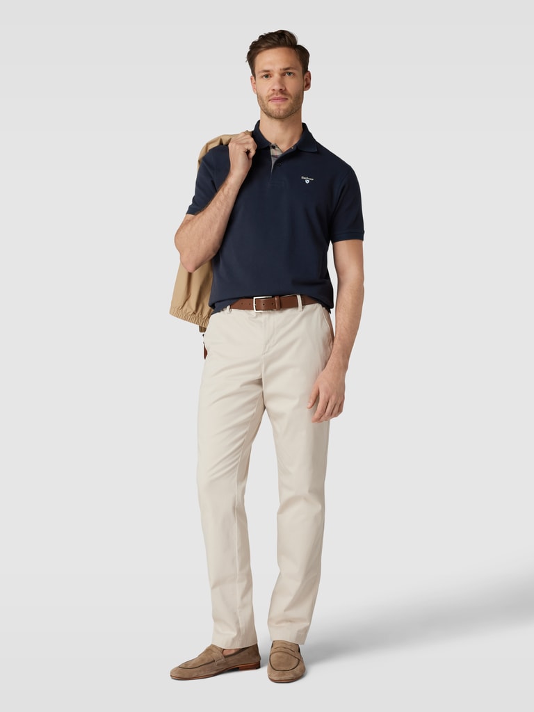 Barbour Poloshirt mit kurzer Knopfleiste (marine) online kaufen