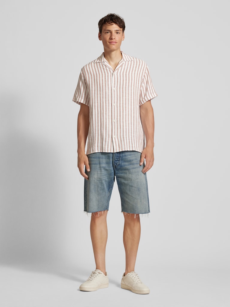 Jack & Jones Relaxed Fit Freizeithemd mit 1/2-Arm Modell 'NOTO' (beige ...