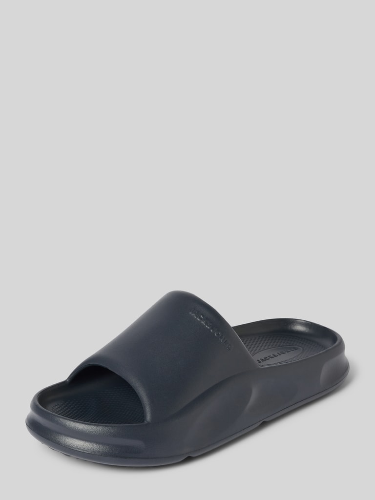 Jack & Jones Slides mit Label-Detail (black) online kaufen