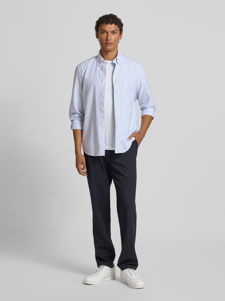 Marc O'Polo Regular Fit Freizeithemd aus reiner Baumwolle (bleu) online ...