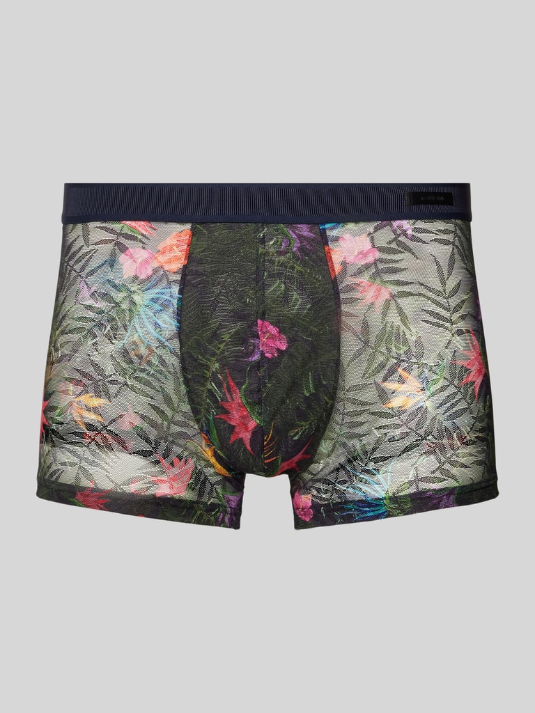 HOM Boxershorts mit Label-Badge Modell 'Exotica' (black) online kaufen