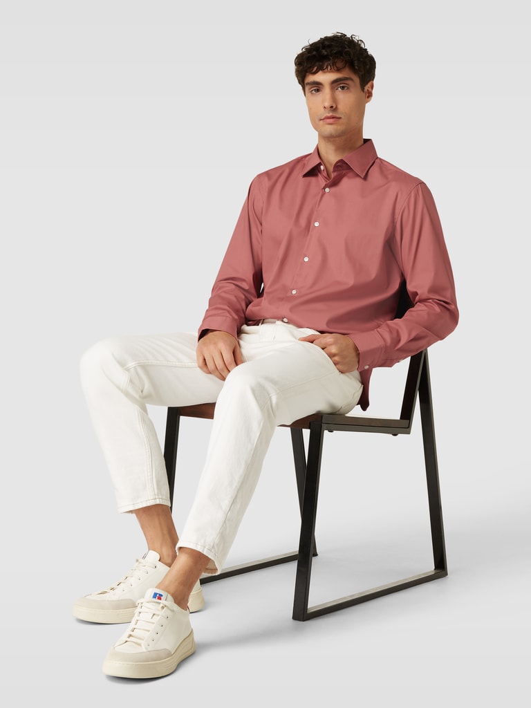 BOSS Zakelijk overhemd met kentkraag, model 'Joe' in rood online kopen ...