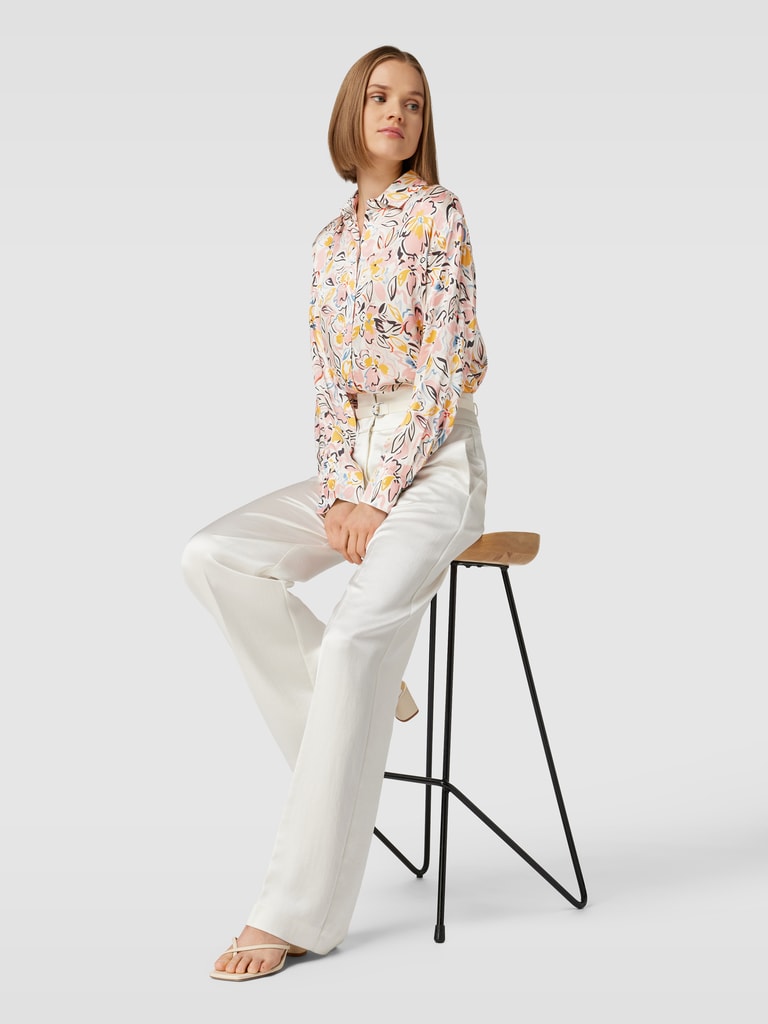 Christian Berg Woman Selection Overhemdblouse met all-over print in rosé online kopen | P&C