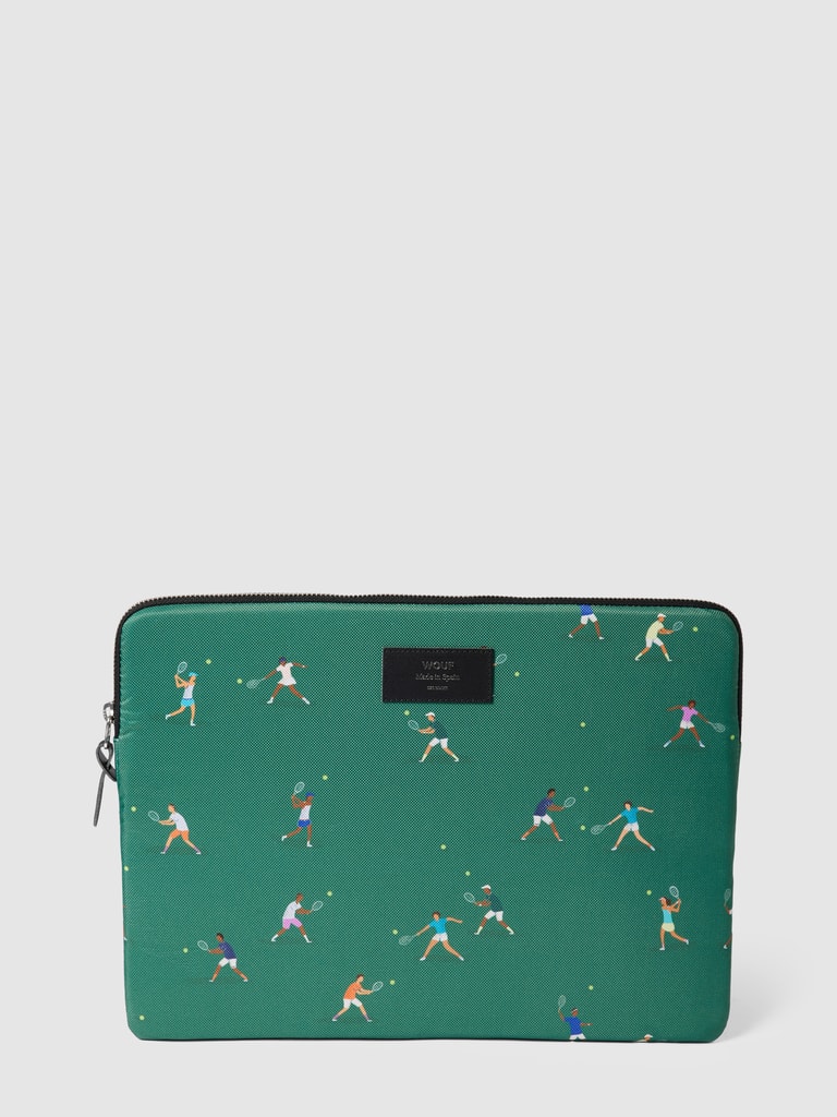 WOUF Laptoptasche mit Allover-Muster Modell 'Match Point' (dunkelgruen ...