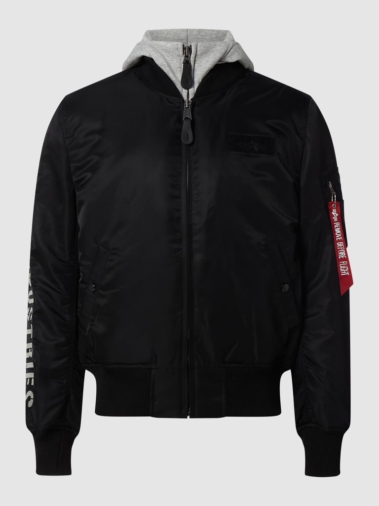 Alpha Industries Jacke mit Label-Details (black) online kaufen