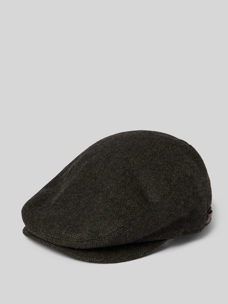Barbour Flatcap van wolmix model 'BARLOW' in olijfgroen online kopen | P&C