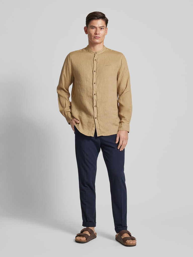 Mazine Slim Fit Leinenhemd mit Locker Loop Modell 'ALTONA' (beige ...