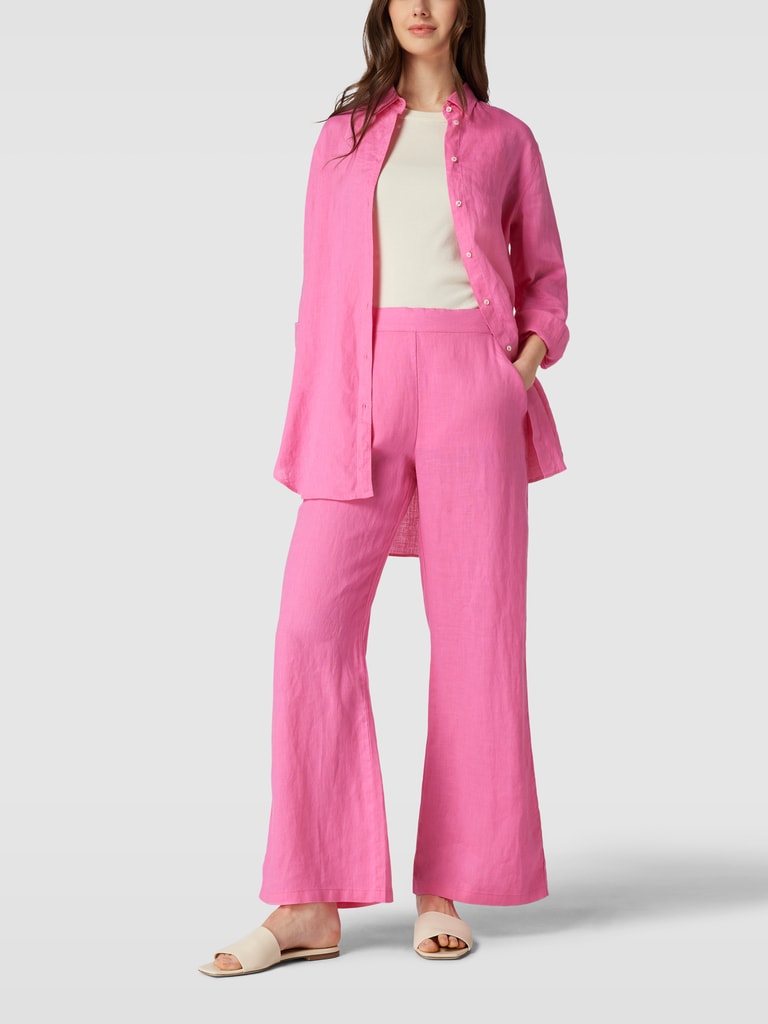 tonno & panna Leinenhose mit elastischem Bund Modell 'Gerda' (pink) online kaufen