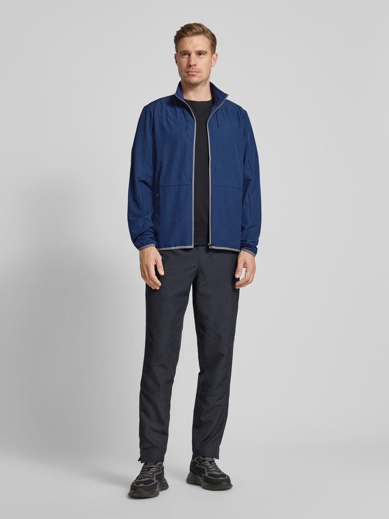 Joy Sweatjack met ritszakken, model 'SANDRO' in donkerblauw online ...