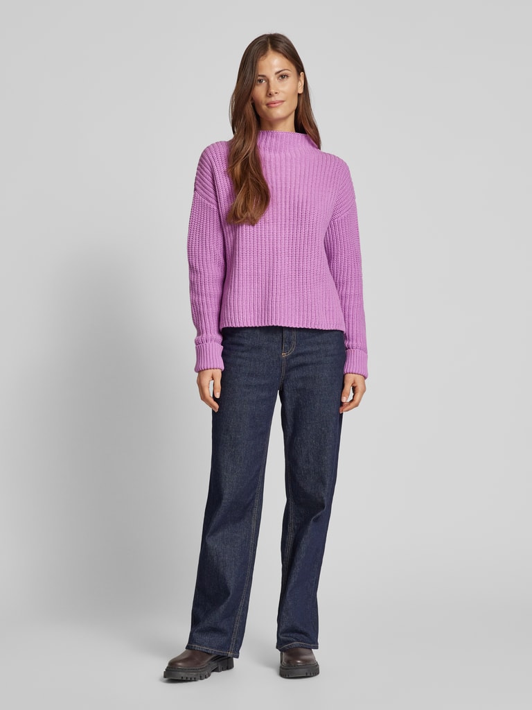 Selected Femme Strickpullover mit Stehkragen Modell 'SELMA' (fuchsia ...