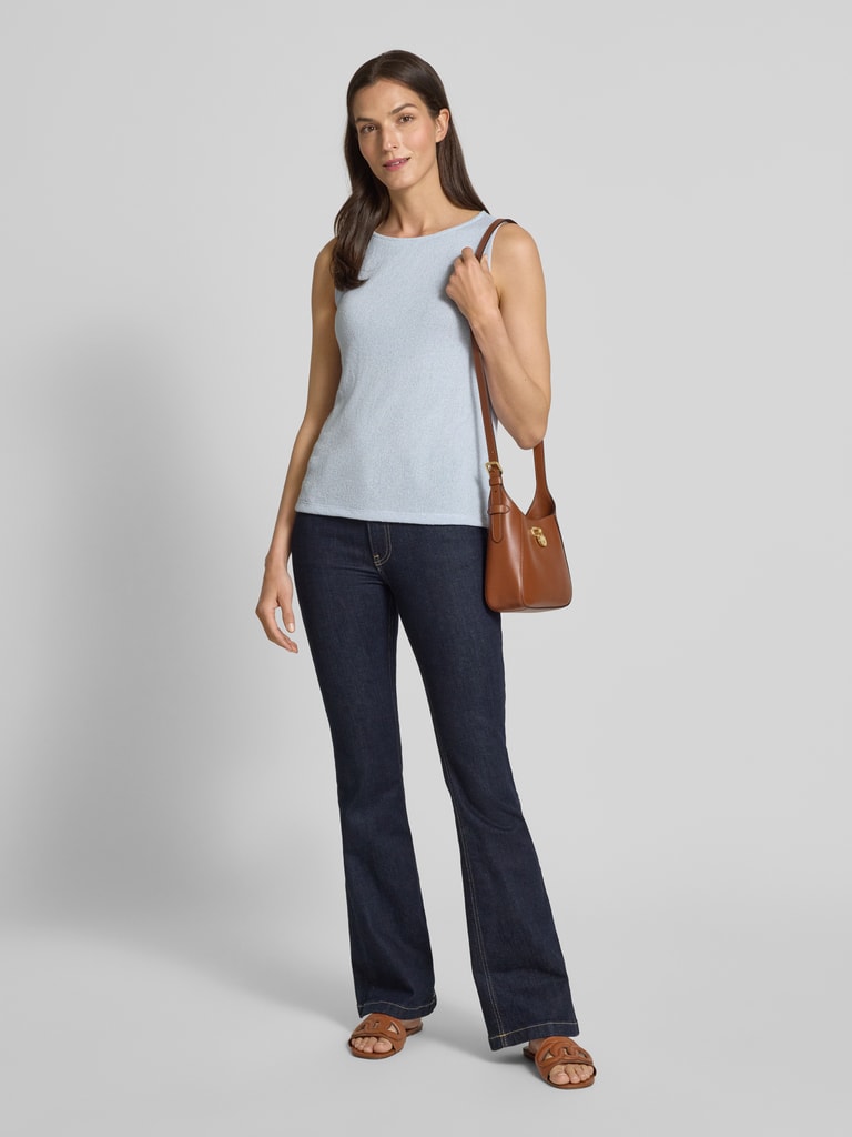 OPUS Stricktop mit Rundhalsausschnitt Modell 'Ilonki' (hellblau) online kaufen