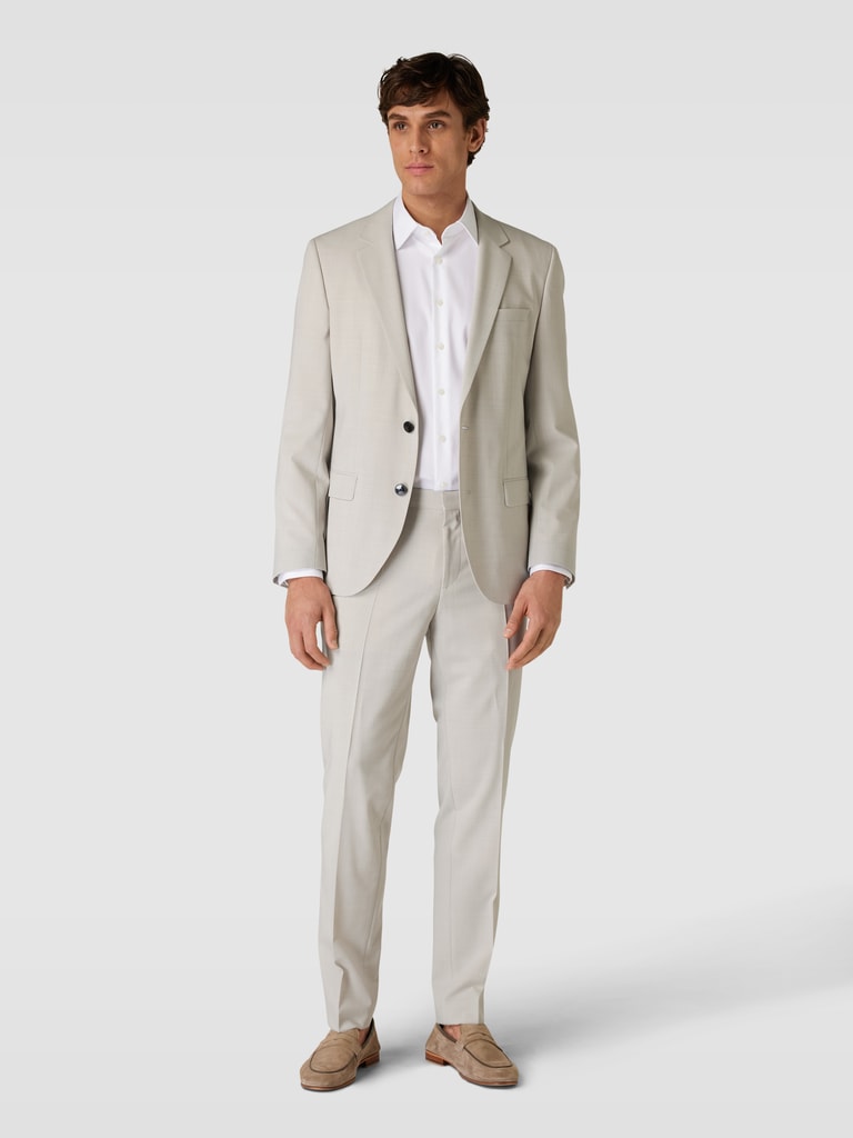 HUGO Pak met 2-knoops colbert, model 'Henry/Getlin' in steengrijs ...