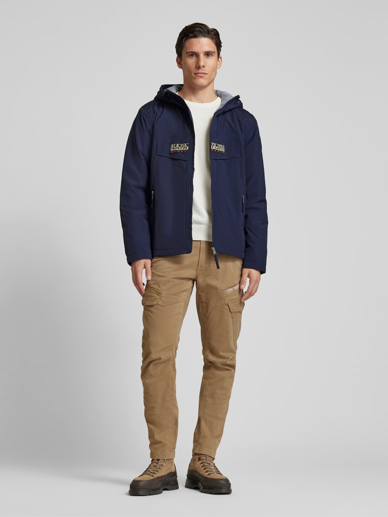 Napapijri Jacke mit Label-Patch Modell 'RAINFOREST' (marine) online kaufen
