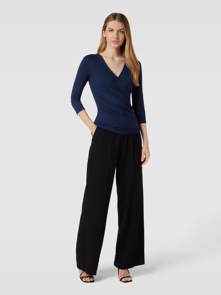 Lauren Ralph Lauren Shirt met 3/4-mouwen, model 'ALAYJA' in marineblauw ...