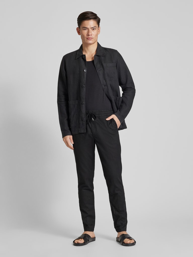 Matinique Broek met tunnelkoord, model 'barton' in zwart online kopen | P&C