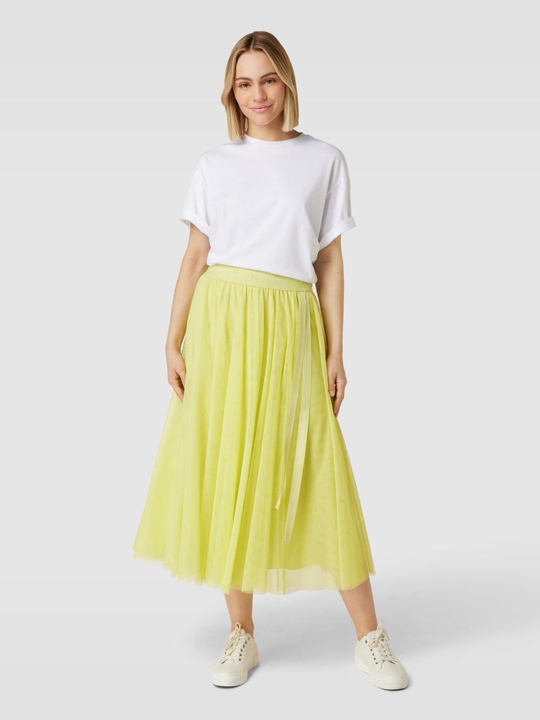 JOOP! Midirock mit elastischem Logo-Bund Modell 'FRIDI' (neon gelb ...