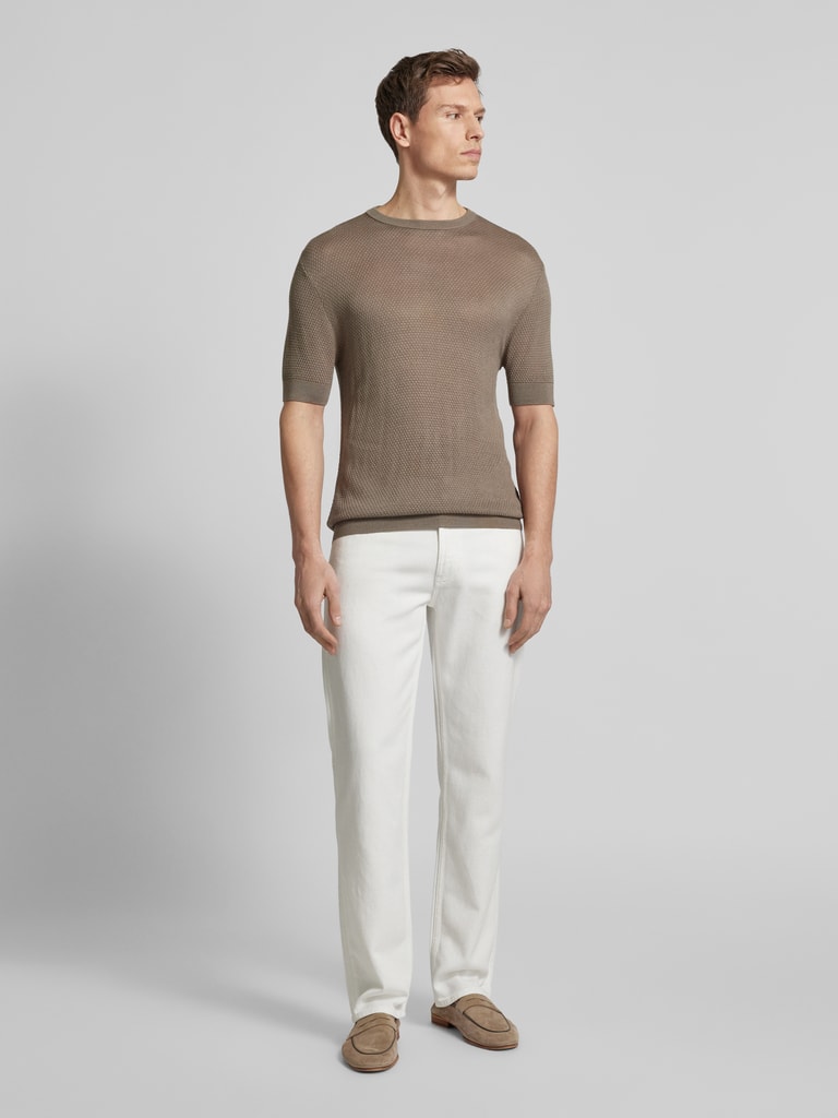 Emporio Armani Stoffhose mit 5-Pocket-Design (weiss) online kaufen