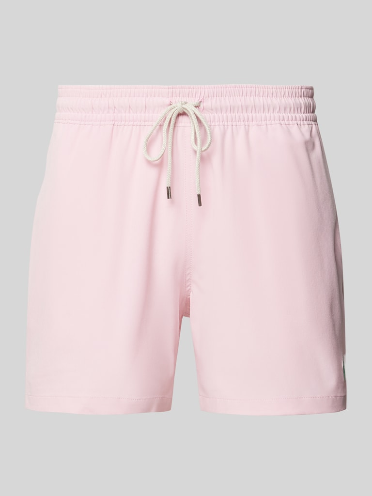 Polo Ralph Lauren Badehose mit Logo-Stitching Modell 'TRAVELER' (rosa ...