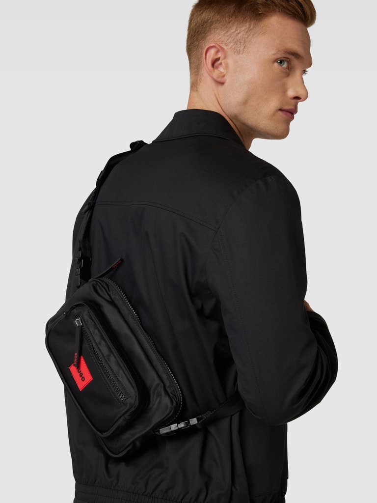 Kup online HUGO Torba na ramię z naszywką z logo model ‘Ethon’ (czarny)