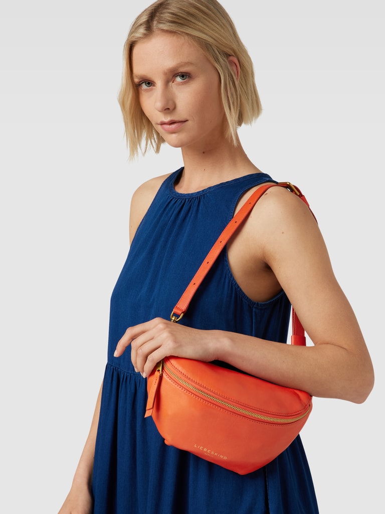 LIEBESKIND BERLIN Crossbodytas van leer, model 'Tavia' in lichtrood ...