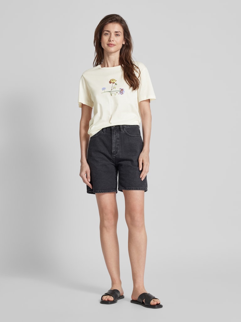 Armedangels T-shirt met motiefprint, model 'MAARLA LITAA' in offwhite ...