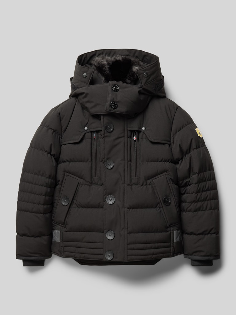 Wellensteyn Gewatteerd jack met labeldetail, model 'Starstream’ in zwart online kopen | P&C